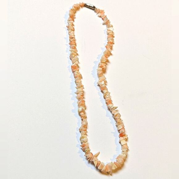 Unbranded | Jewelry | Vintage Natural Puka Shell Pink Chip Boho Hippie ...
